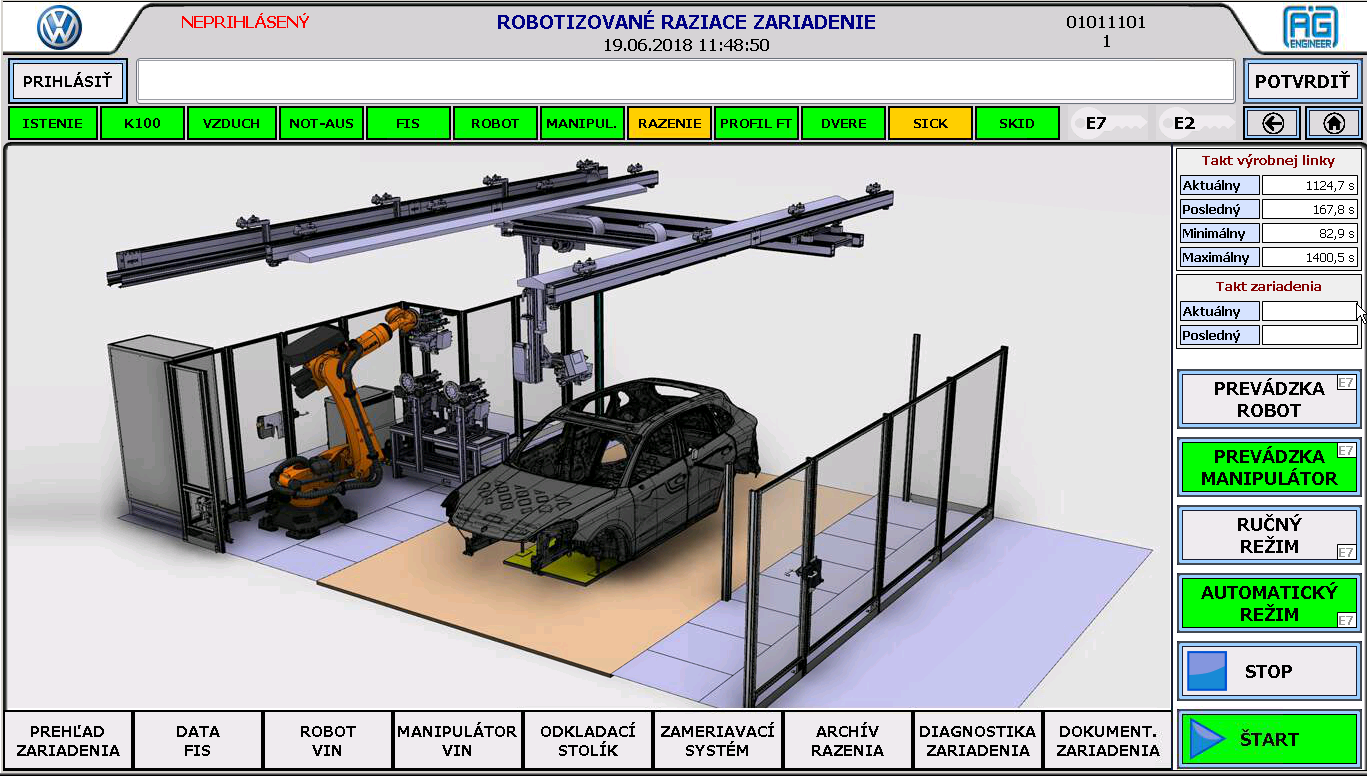 ROBOTIC VIN MARKING WORKPLACE - AG Engineer, s.r.o.
